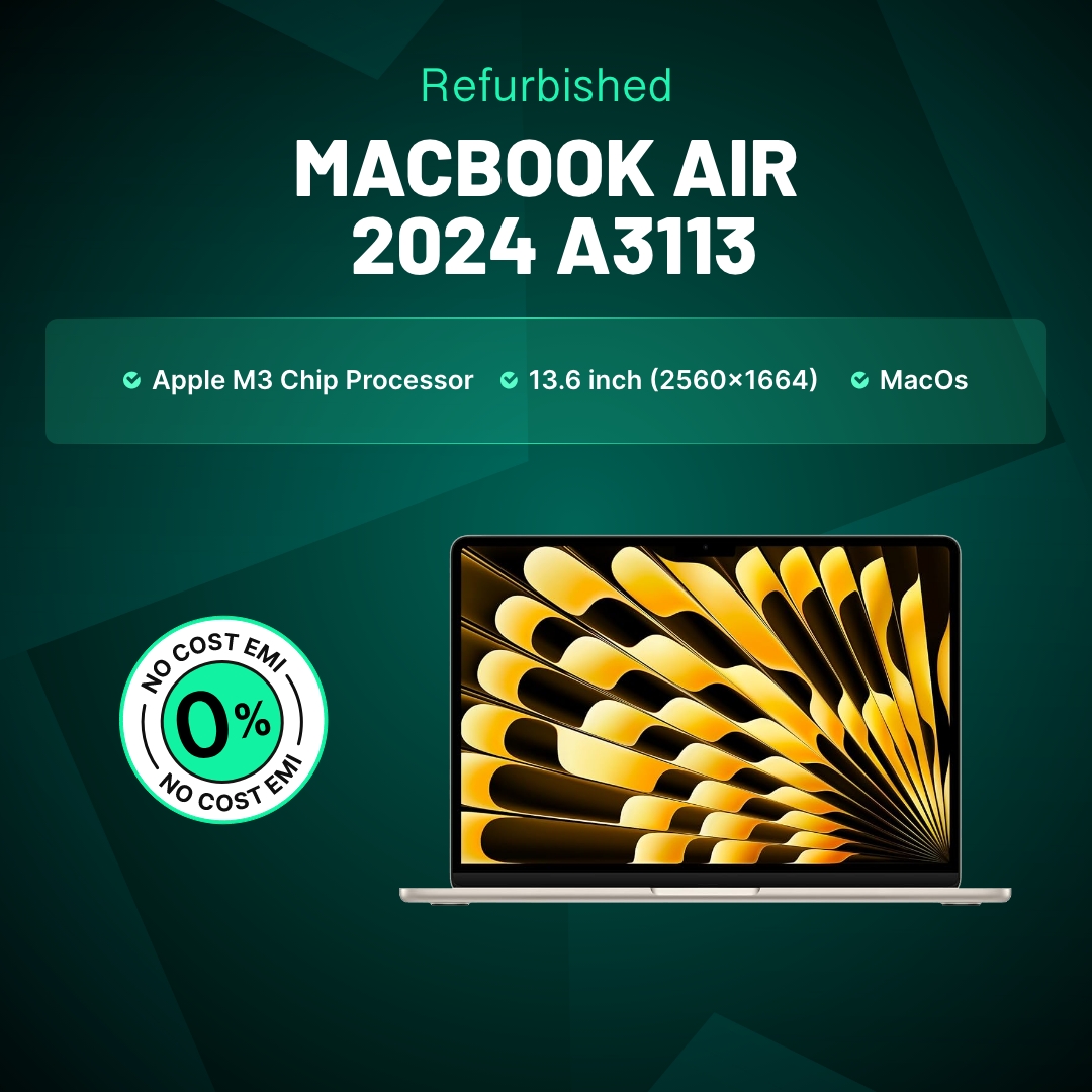 Buy Refurbished MacBook Air 2024 A3113 (Apple M3 Chip 13.3 Inch) Online ...